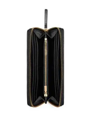 Tory Burch Kira Diamond Quilt Zip Continental Wallet - Black