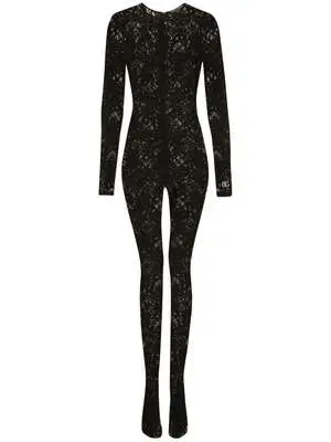 Dolce & Gabbana Lace Jumpsuit - Black