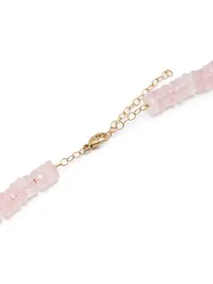 Jia Jia 14kt Yellow Rhodochrosite And Quartz Necklace - Gold