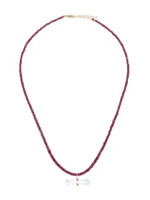 Jia Jia 14kt Yellow Arizona Ruby And Quartz Necklace - Gold