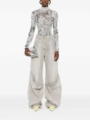 Gcds Printed Bodysuit