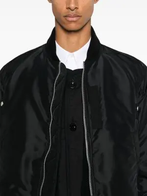 Sacai Twill Bomber Jacket - Black