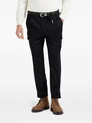 Brunello Cucinelli Cargo-pocket Wool Tapered Trousers