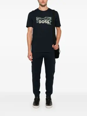 BOSS Cotton Cargo Track Pants