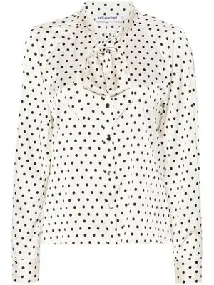 SELF-PORTRAIT Self-Portrait Polka-Dot Blouse