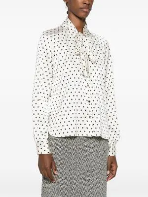 SELF-PORTRAIT Polka-dot Blouse