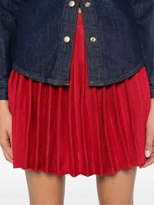 SELF-PORTRAIT Pleated Mini Skirt