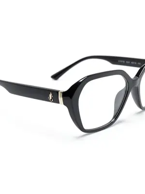 JIMMY CHOO Hexagonal Frame Eyeglasses
