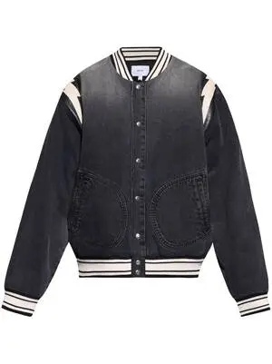 Rhude Logo-embroidered Bomber Jacket - Grey
