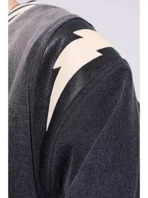 Rhude Logo-embroidered Bomber Jacket - Grey