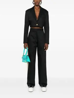 Palm Angels Cropped Twill Blazer