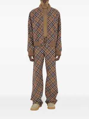 Burberry Vintage Check Zip-up Bomber Jacket - Neutrals