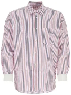 Comme Des Garçons Pinstripe-print Shirt