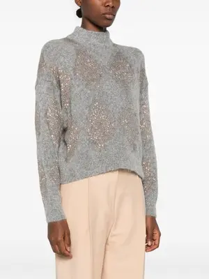 Brunello Cucinelli Argyle-check Sweater