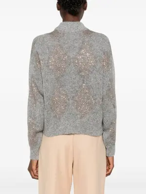 Brunello Cucinelli Argyle-check Sweater