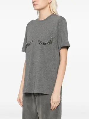 JNBY Crystal-embellished T-shirt - Grey