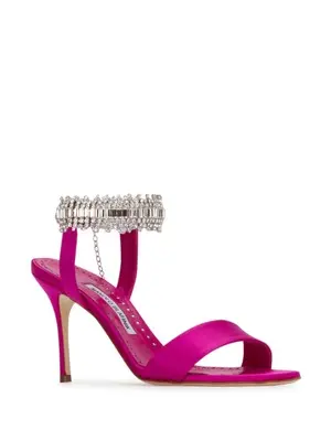 Manolo Blahnik Parinasan 105mm Sandals - Purple