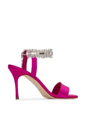 Manolo Blahnik Parinasan 105mm Sandals - Purple