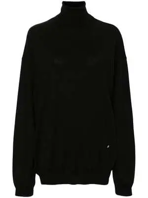 Moschino Plaque Sweater - Black