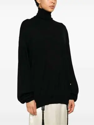 Moschino Plaque Sweater - Black