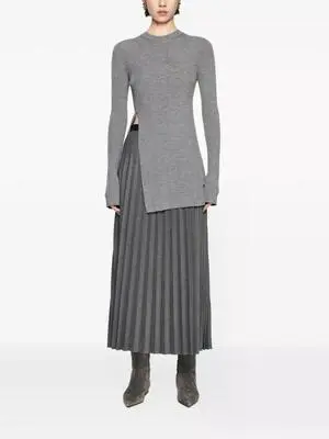 JNBY A-line Pleated Skirt - Grey
