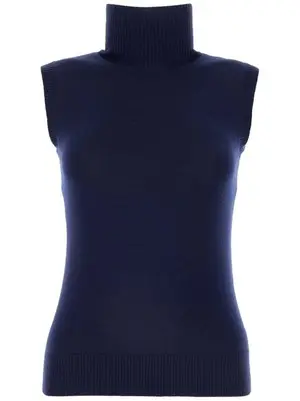 Sportmax Ardenza Virgin Wool Knitted Top