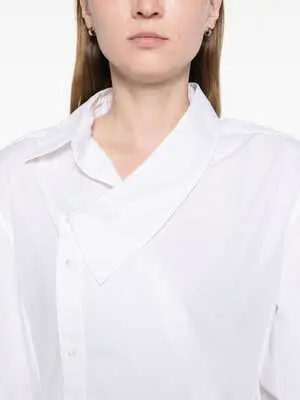 FRENKEN Cross Asymmetric Shirt - White