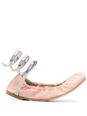 Rene Caovilla Leather Ballet Flats