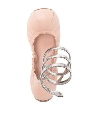 Rene Caovilla Leather Ballet Flats