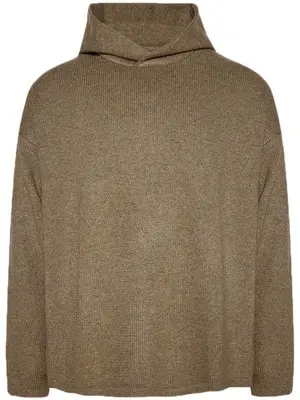 Fear Of God Logo-patch Knitted Hoodie