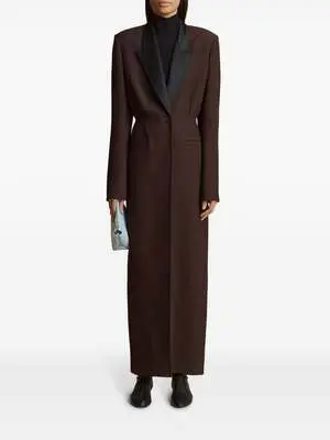Khaite Bellow Single-breasted Coat - Brown