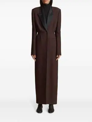 Khaite Bellow Single-breasted Coat - Brown