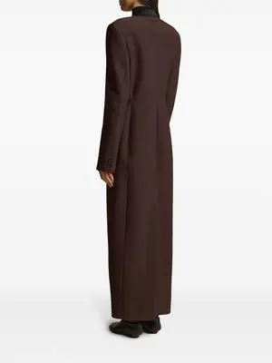 Khaite Bellow Single-breasted Coat - Brown