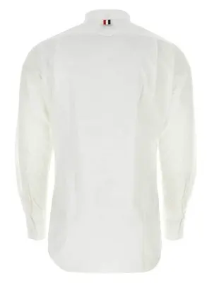 Thom Browne Logo-appliqué Shirt - White