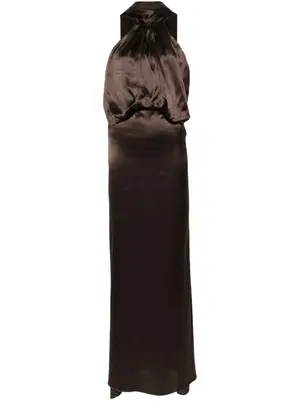 Attico Silk Maxi Dress