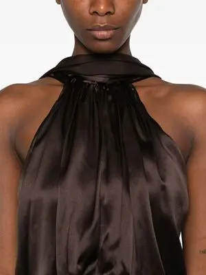 Attico Silk Maxi Dress