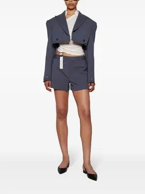 DION LEE Riveted Tailored Shorts - Grey