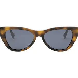 Fendi Diamonds 54mm Cat Eye Sunglasses - Blonde Havana/blue