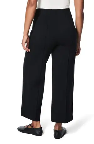 Spanx The Perfect Pull-on Crop Wide Leg Ponte Pants