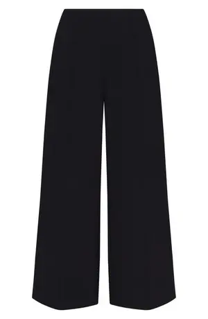 Spanx The Perfect Pull-on Crop Wide Leg Ponte Pants