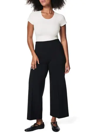 Spanx The Perfect Pull-on Crop Wide Leg Ponte Pants