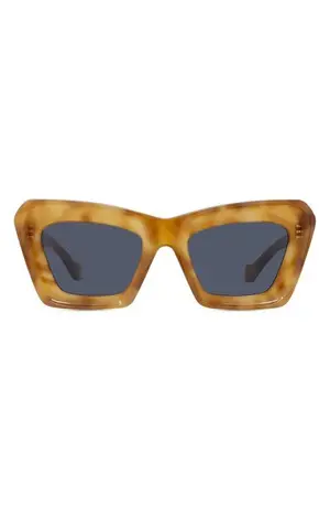 Loewe Loewe Anagram Cat Eye Sunglasses Blonde Havana/blue