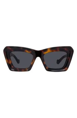 Loewe Anagram Cat Eye Sunglasses - Dark Havana/smoke