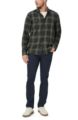 Paige Everett Plaid Flannel Button-up Shirt - Aspen Forest