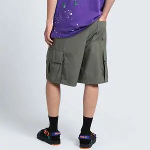 Off-White Bermuda Shorts - Green