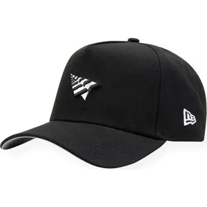 PAPER PLANES Logo 940 A-frame Snapback Cap - Black