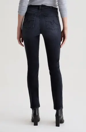 Ag Mari Mid-rise Slim Straight-leg Jeans - Glitch