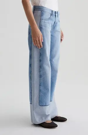 Ag Adria Low-rise Wide-leg Jeans