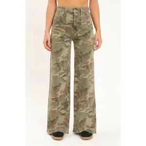 DAZE Far Out High-waist Wide-leg Jeans - Hideaway