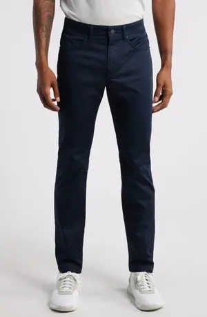 BOSS Delaware Stretch Straight Leg Pants - Dark Blue